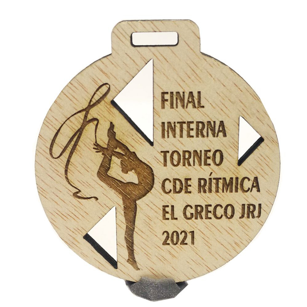 Medalla madera Forest ecologica